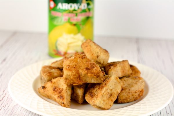 Fried jackfruit "chicken" nuggets - James Strange