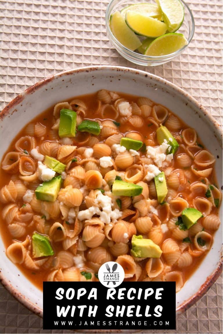 Sopa recipe with shells - James Strange