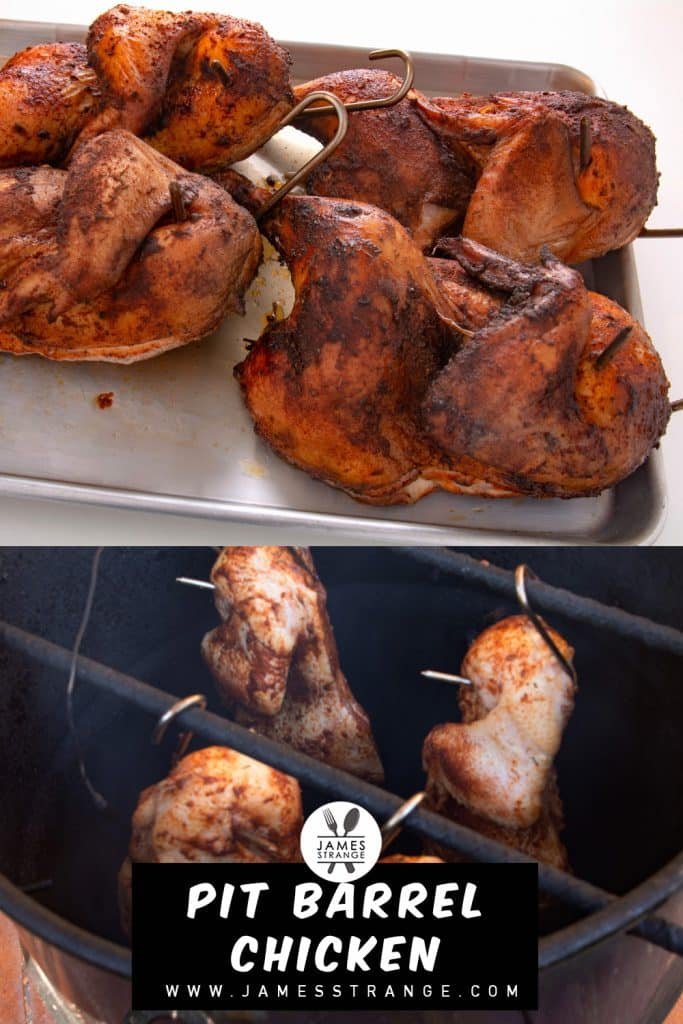 Pit Barrel Cooker dry rubbed chicken 🍗 - James Strange